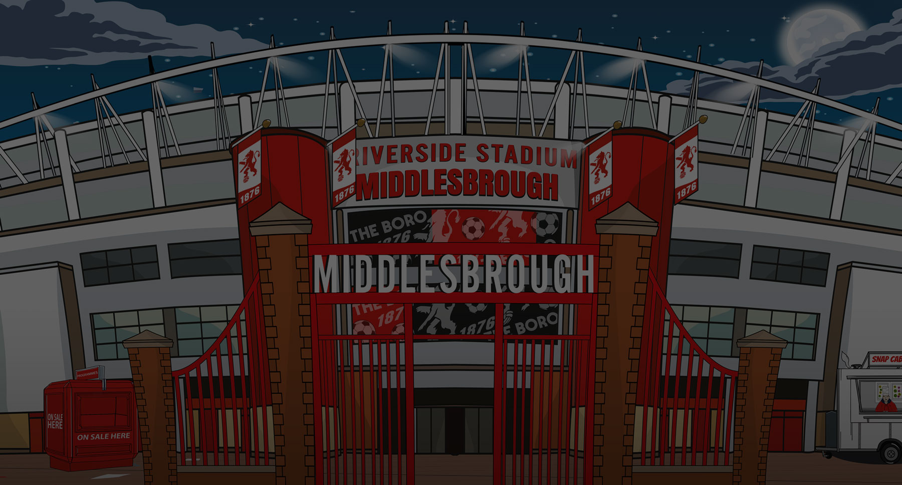 Middlesbrough - MFC Football Gifts Art prints Boro Riverside Stadium ...