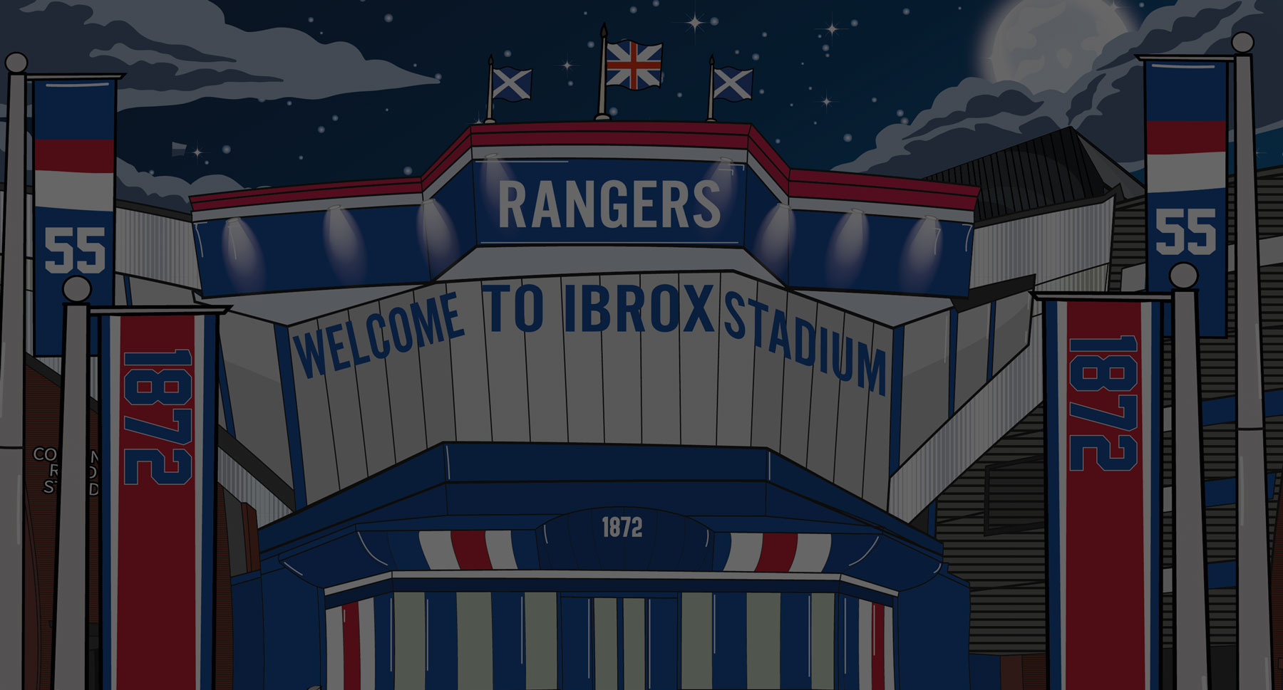 Glasgow Rangers - RFC Ibrox Stadium Football Themed Gifts Gers Prints ...