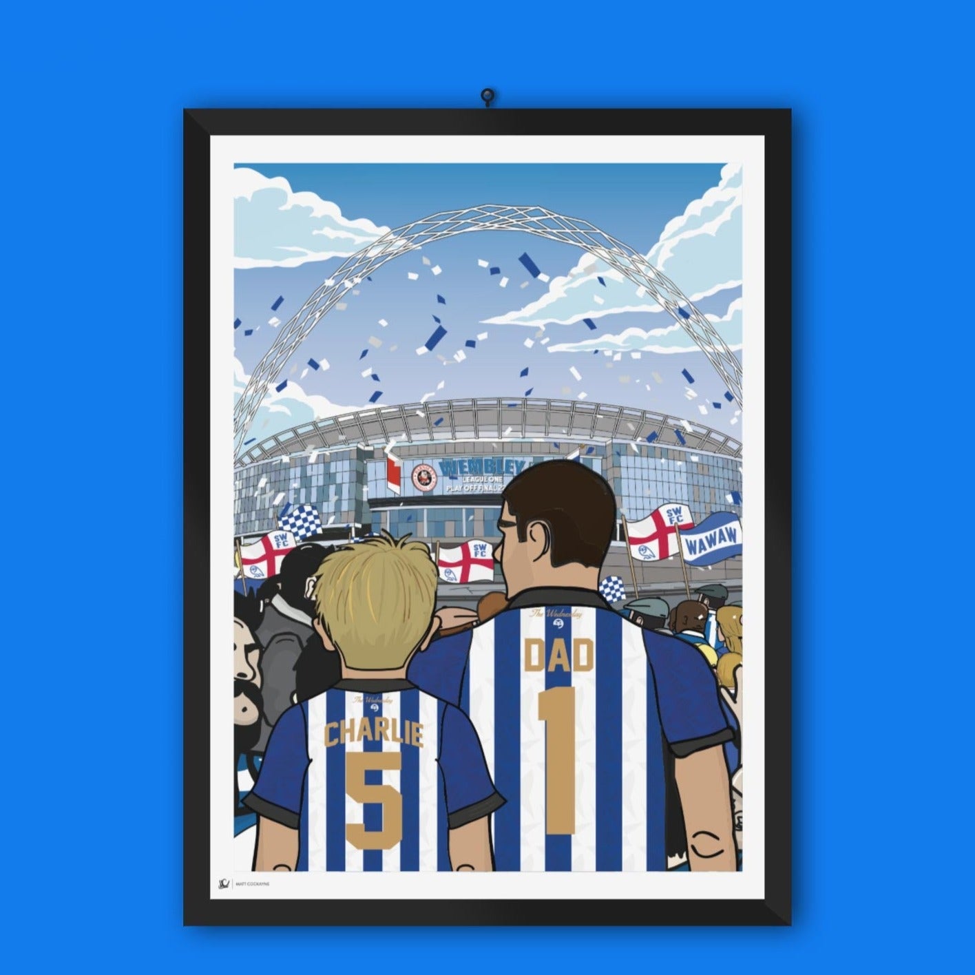 Sheffield Wednesday - SWFC Football Gifts Art & prints Wembley Stadium ...
