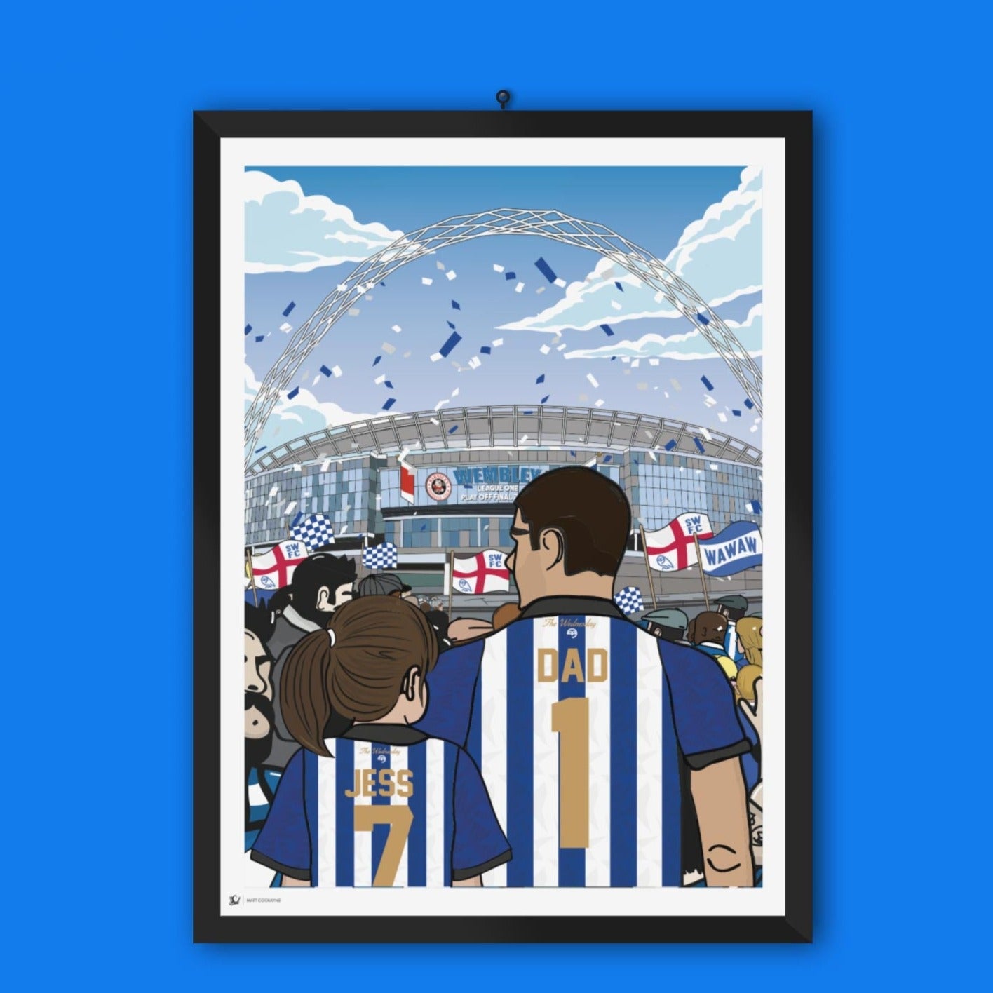 Sheffield Wednesday - SWFC Football Gifts Art & prints Wembley Stadium ...