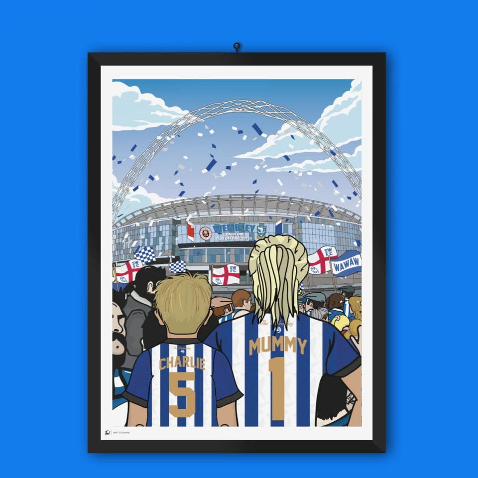 Sheffield Wednesday - SWFC Football Gifts Art & prints Wembley Stadium ...
