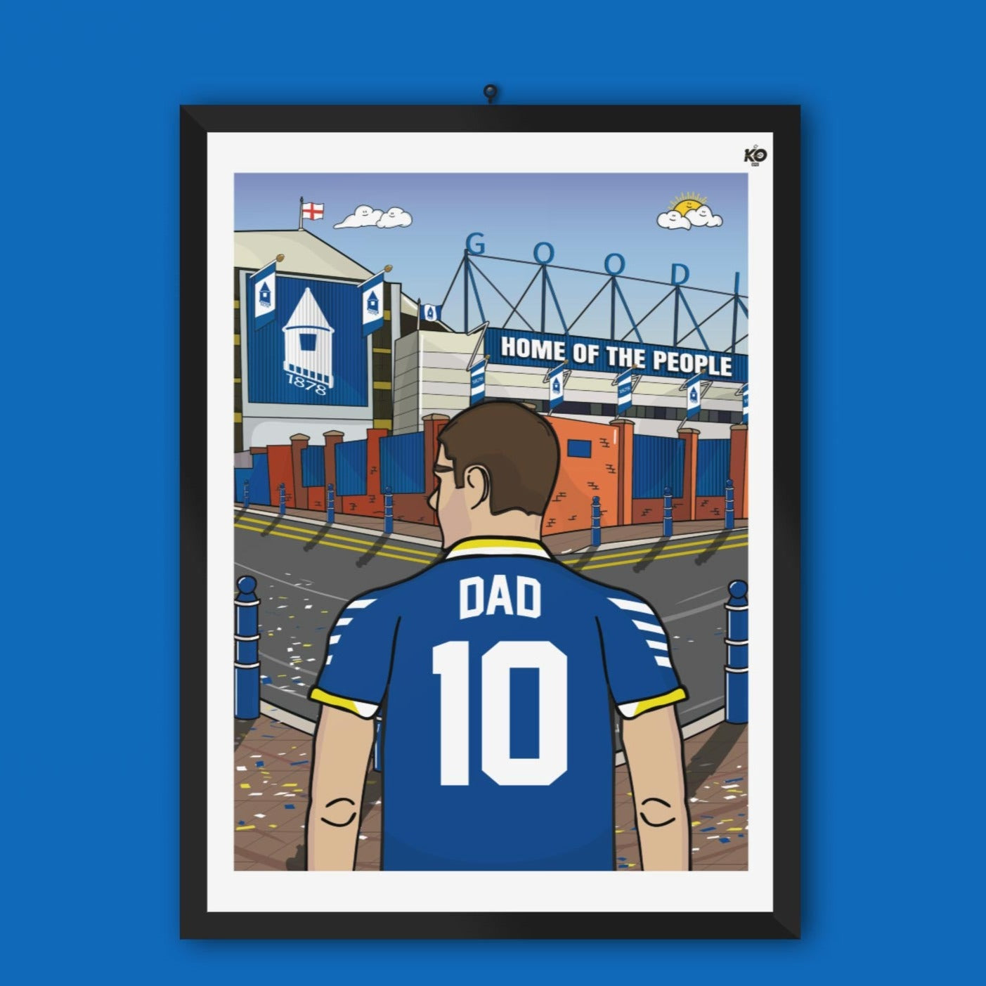 Everton - EFC Football Gifts Art prints Toffees Goodison Park Stadium ...