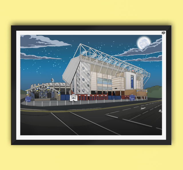 Leeds United FC - Print Elland Road Stadium & Ground Gift LUFC – The ...