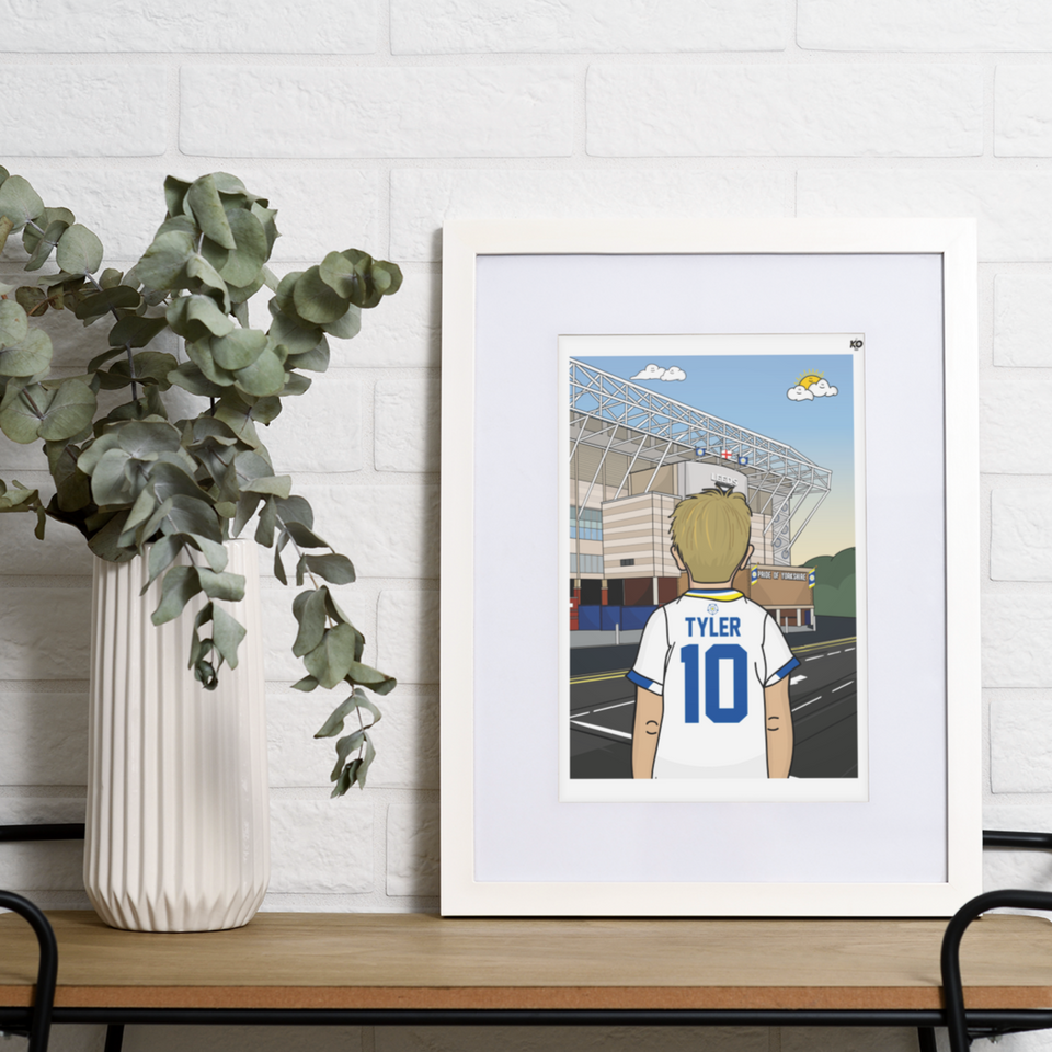 Leeds United FC - Personalised Teen Lad / Boy Elland Gift LUFC print ...