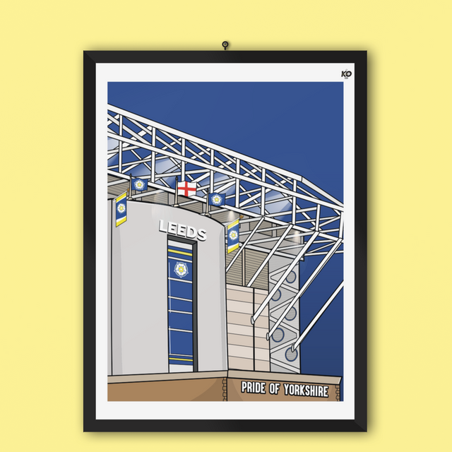 Leeds United FC - Wall Art Elland Road Stadium & Ground Whites LUFC ...