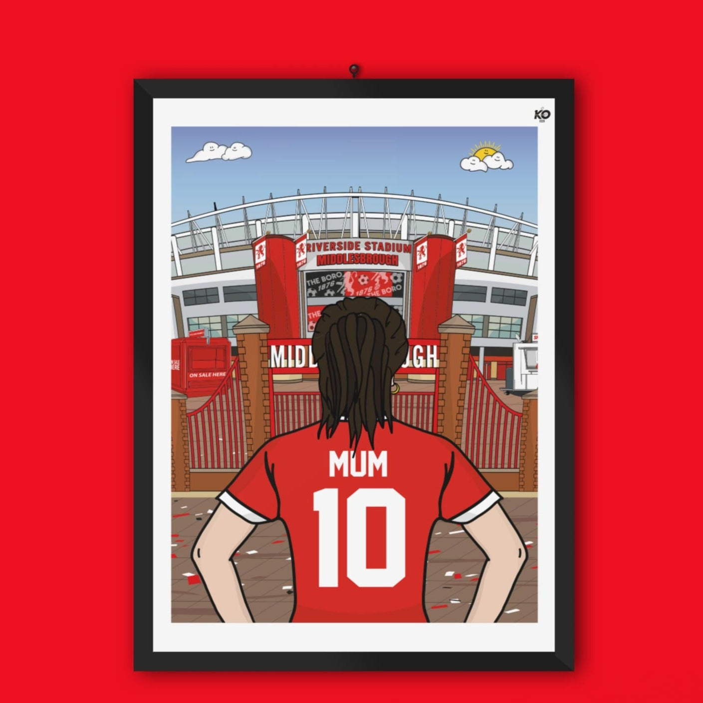 Middlesbrough - MFC Football Gifts Art prints Boro Riverside Stadium ...