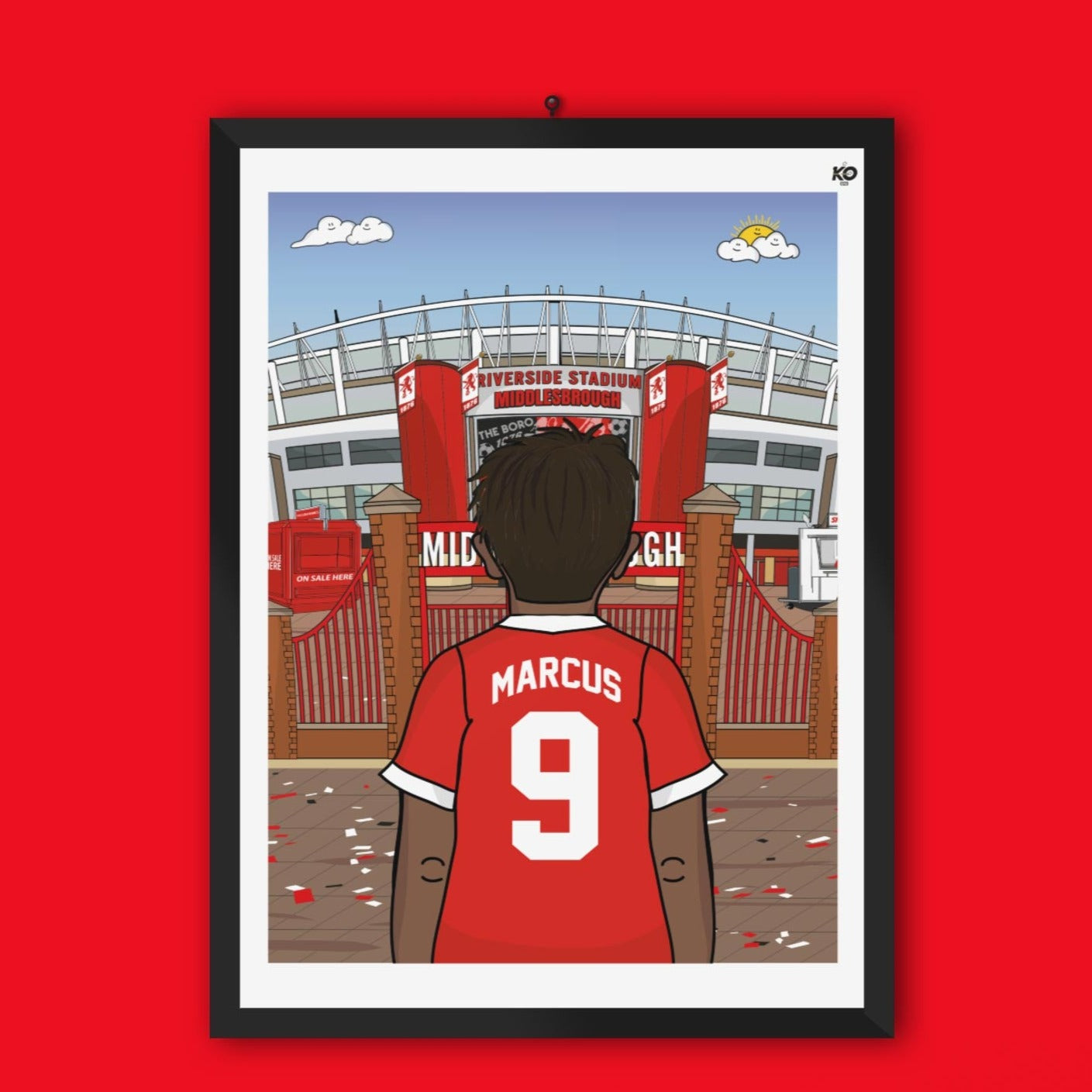 Middlesbrough - MFC Football Gifts Art prints Boro Riverside Stadium ...