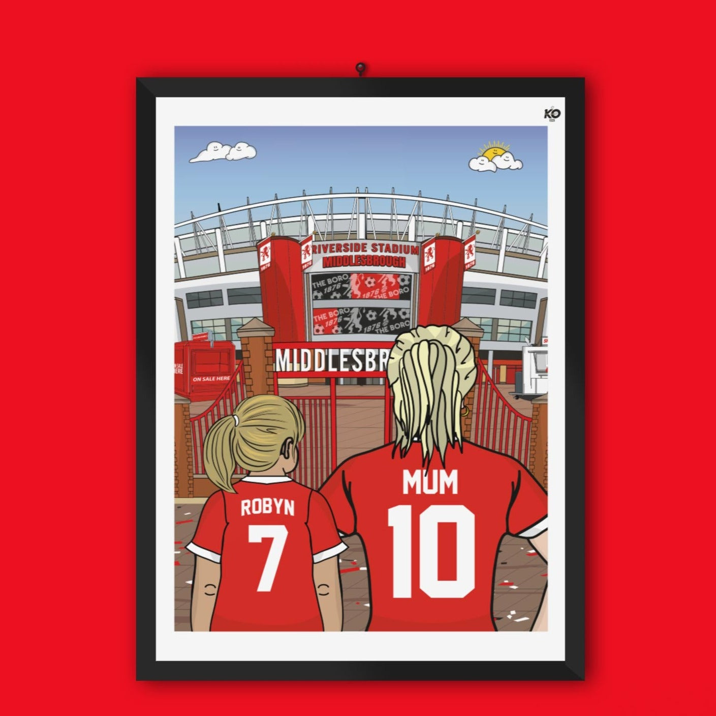 Middlesbrough - MFC Football Gifts Art prints Boro Riverside Stadium ...