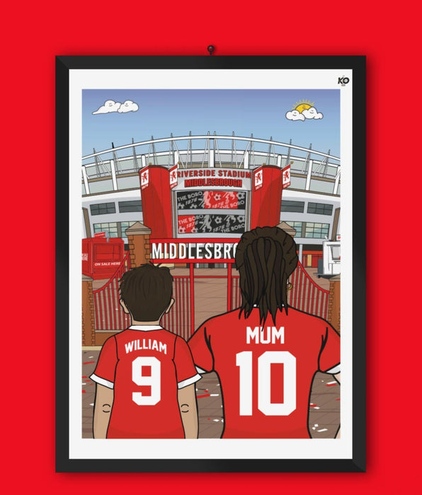 Middlesbrough - MFC Football Gifts Art prints Boro Riverside Stadium ...