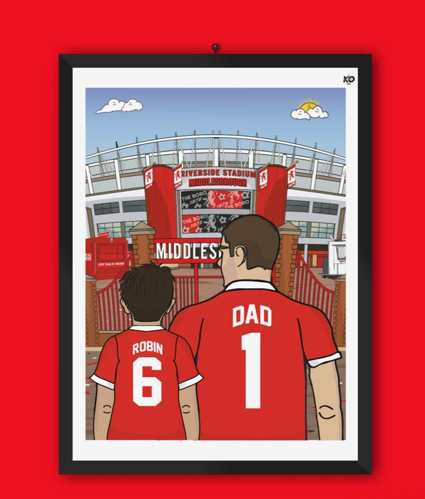 Middlesbrough - MFC Football Gifts Art prints Boro Riverside Stadium ...