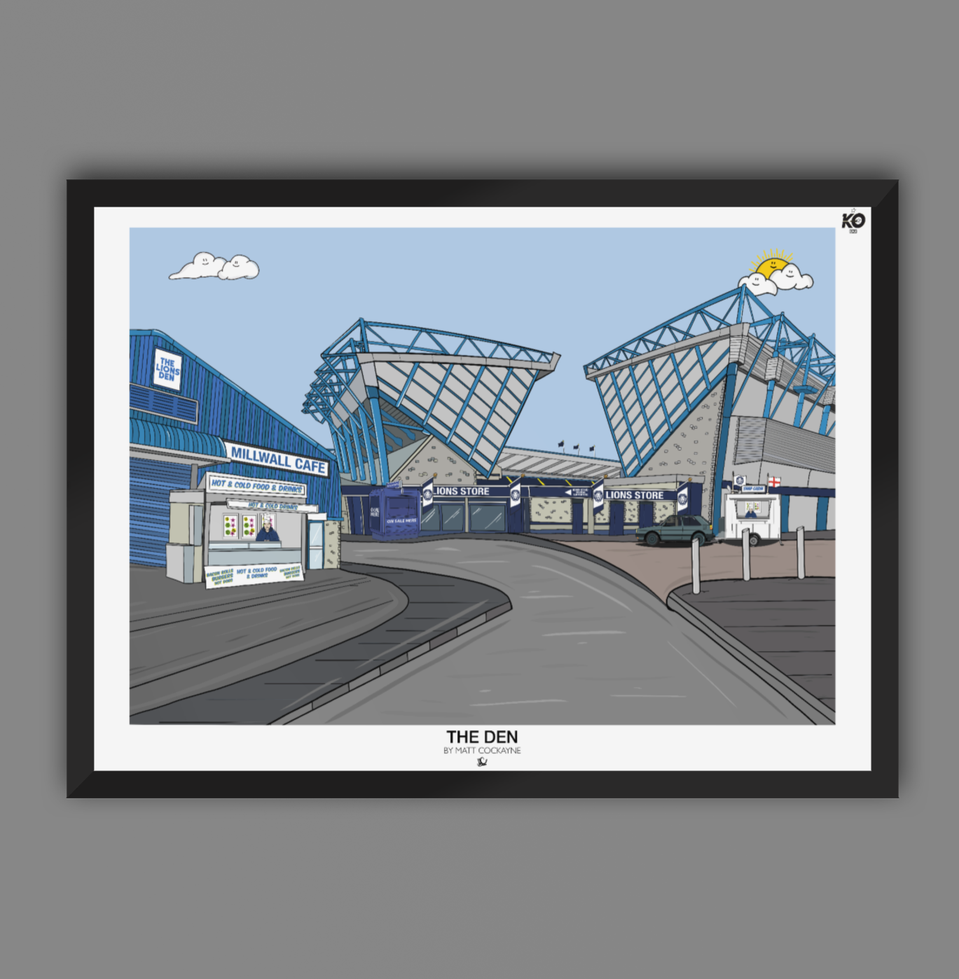 Millwall FC - Print The Den Stadium & Ground Gift Lions MFC – The Kick ...