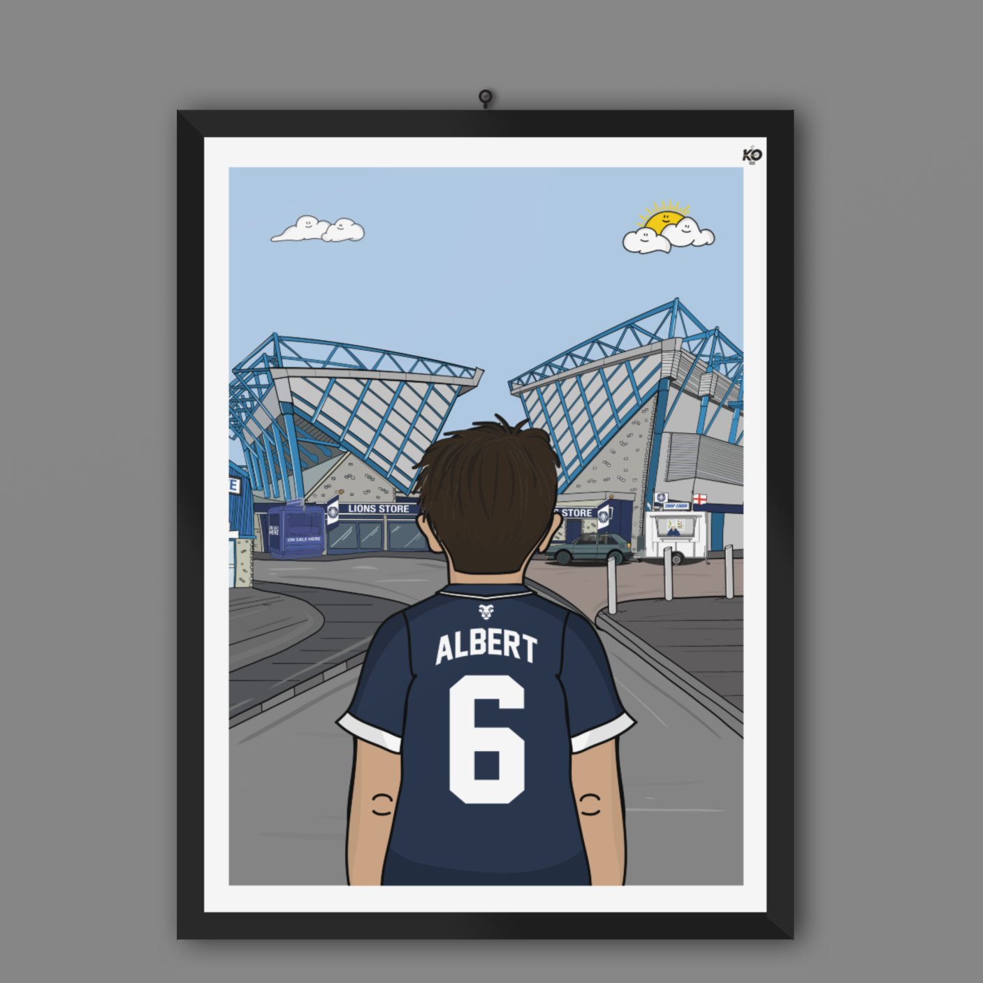 Millwall FC - Personalised Teen Lad / Boy The Den Lions Gift MFC print ...