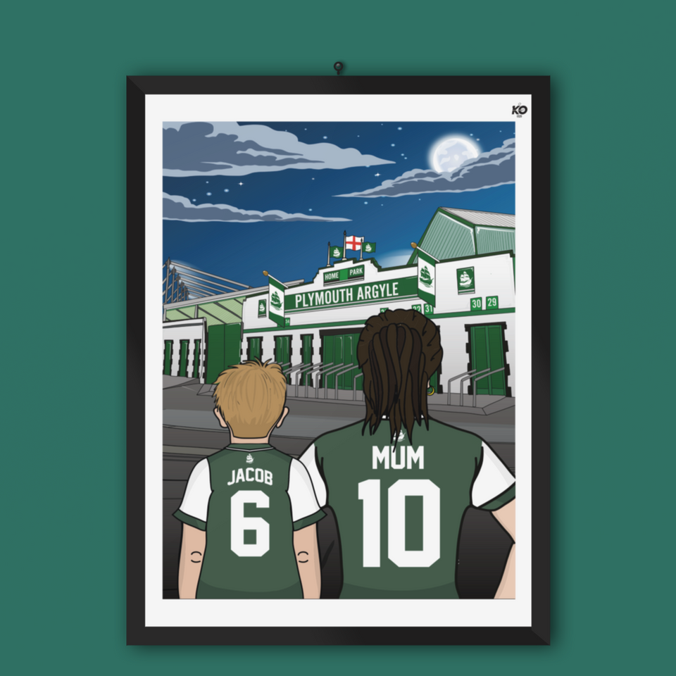 Plymouth Argyle - Personalised Woman Boy Pilgrims PAFC Football print ...