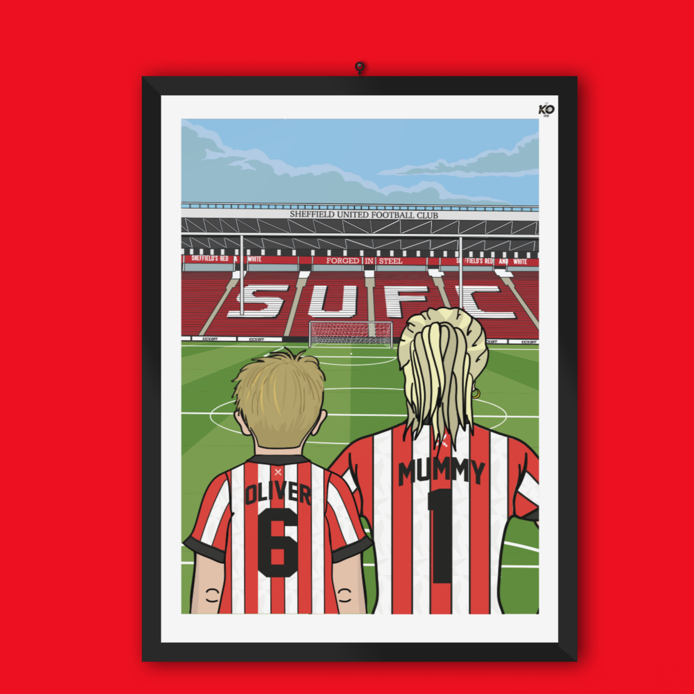 Sheffield United FC - Personalised Woman & Boy Bramall Football Gift ...
