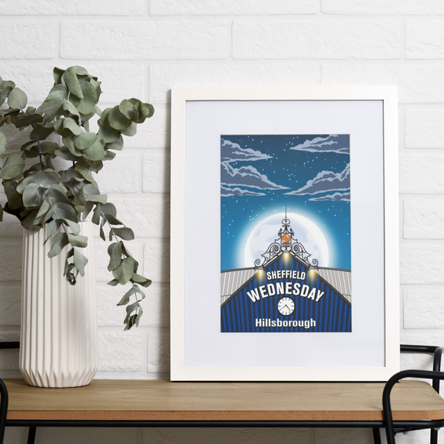Sheffield Wednesday - SWFC Football Gifts Art prints Owls Hillsborough ...