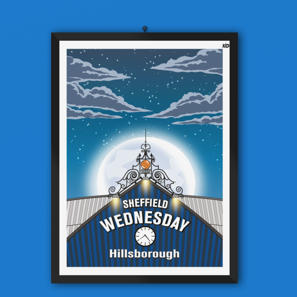 Sheffield Wednesday - SWFC Football Gifts Art prints Owls Hillsborough ...