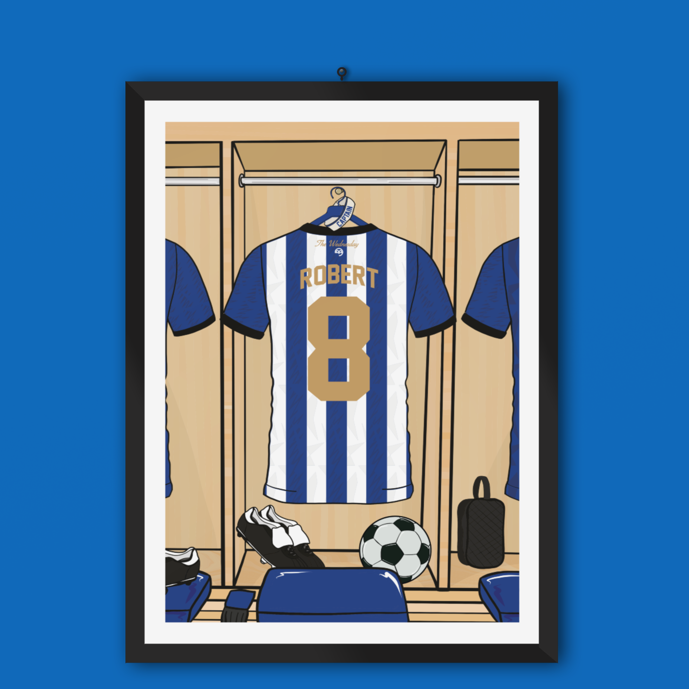 Sheffield Wednesday - Print Personalised Club Team Captain Football ...