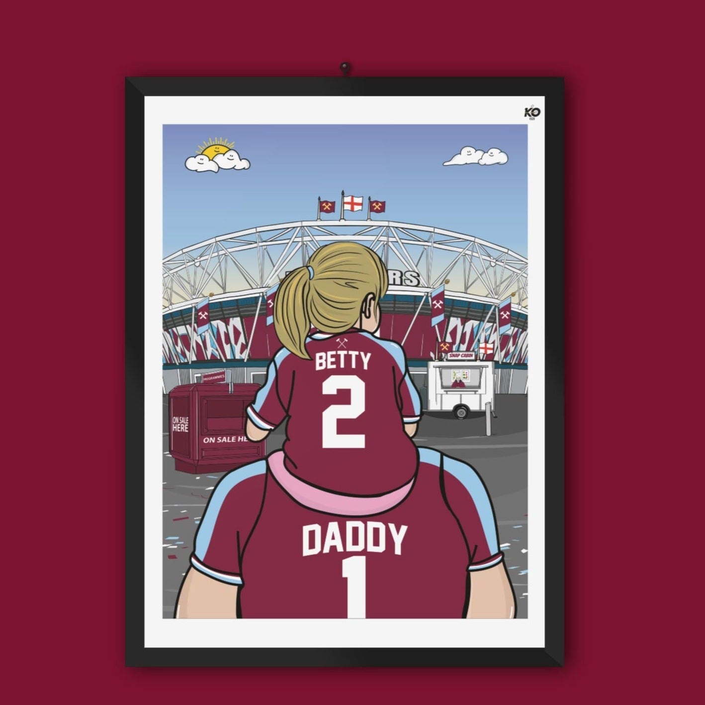 West Ham - WHFC Football Gifts Art & prints Hammers London Stadium ...