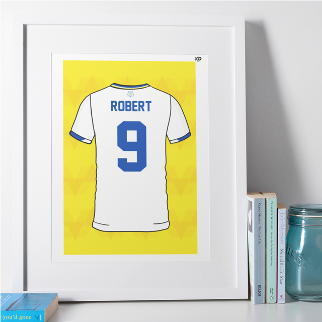 Leeds United - Print Classic Personalised Shirt Gift Football LUFC ...