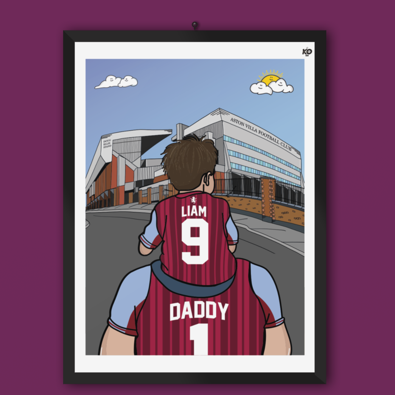 Aston Villa FC - Personalised Dad and Lad - Villa Park - Aston Villa ...