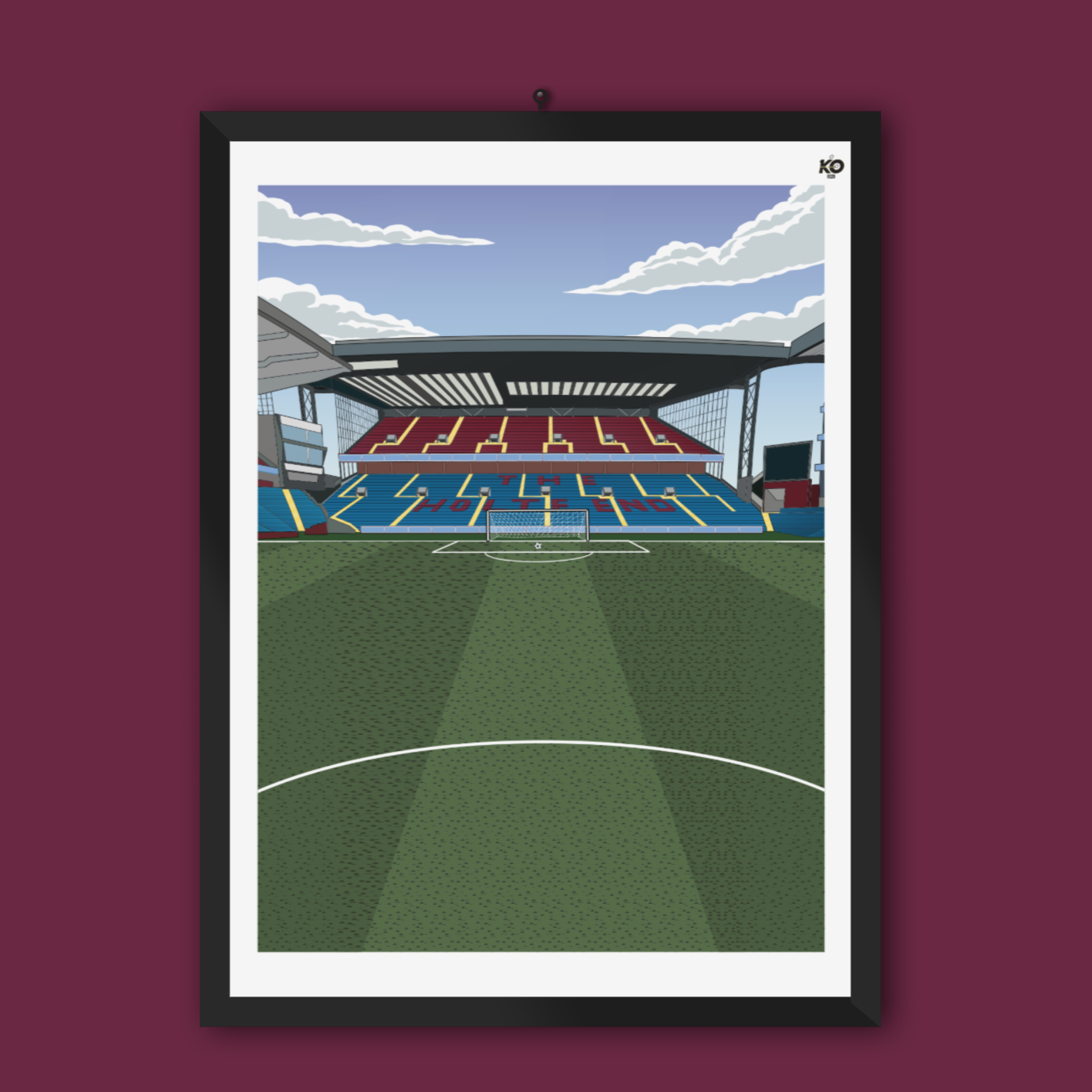 Aston Villa FC - Print Villa Park Stadium & Ground Aston Villa Gift ...